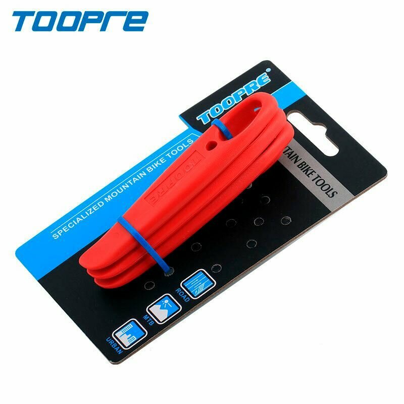 Монтажки TOOPRE для велосипеда, 3 шт, красный цвет