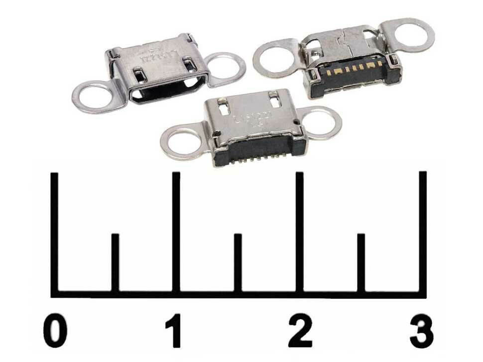 Разъем питания micro USB 7pin гнездо Samsung Galaxy S6 A310F/A510F/G928F/G920F (РЗ-4041)
