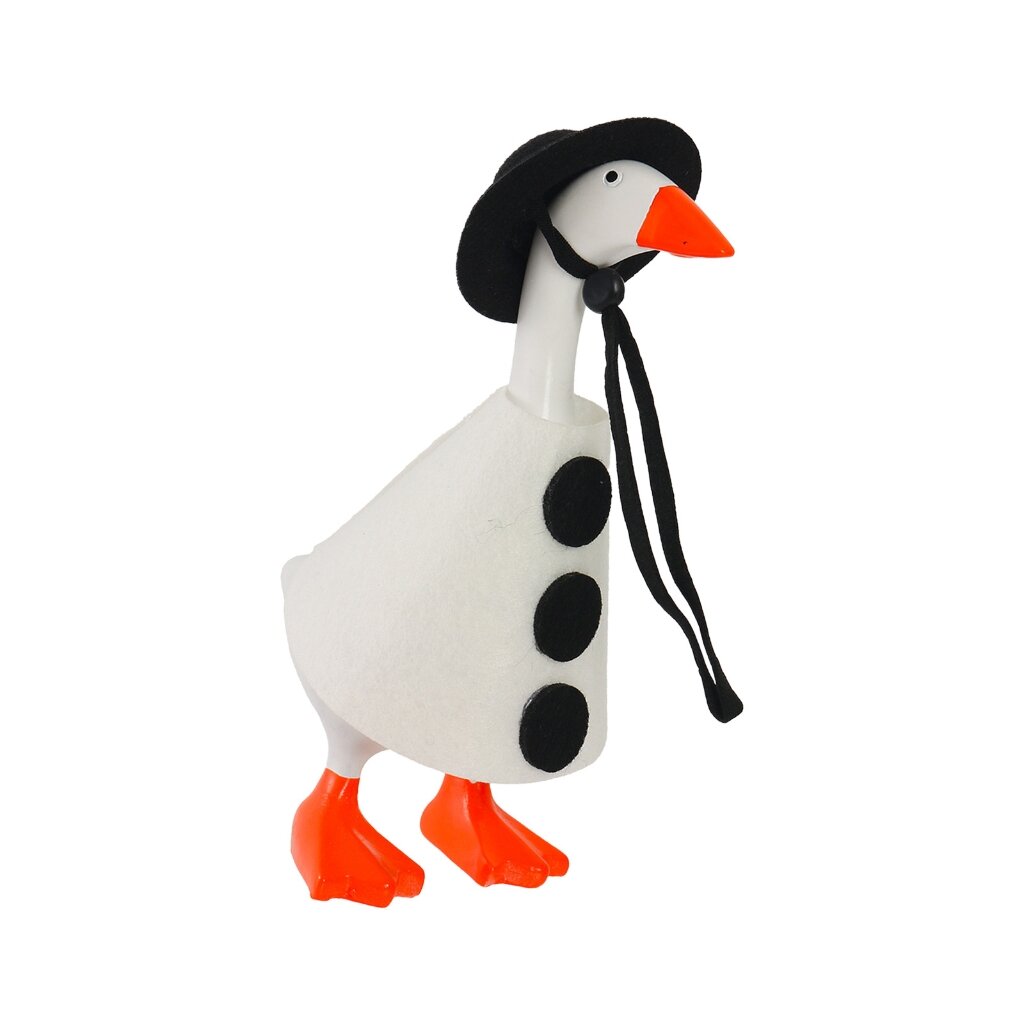 Рождественский костюм большого гуся на крыльце с 7-дюймовым украшением-Мини-костюм гуся-снеговика