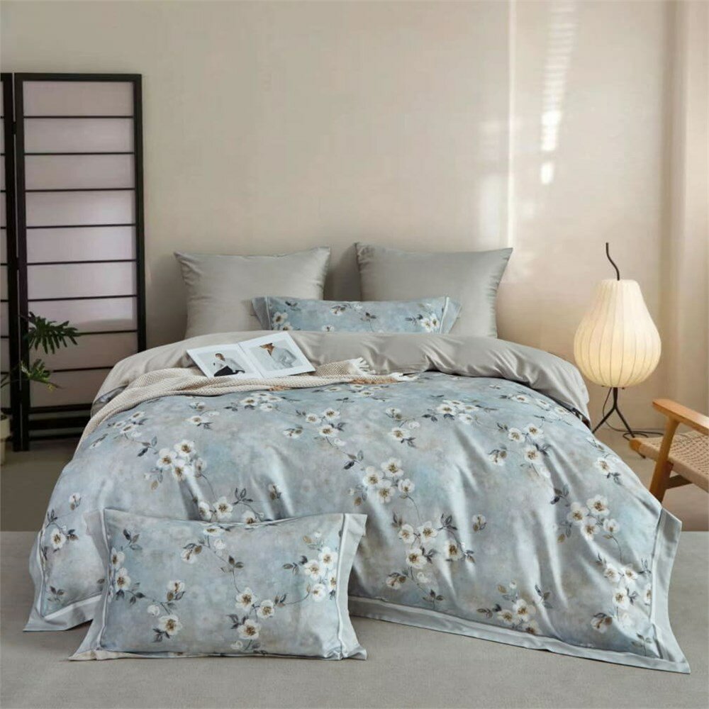 ASABELLA 2201-6 Постельное белье евро: фланель, тенсел/хлопок