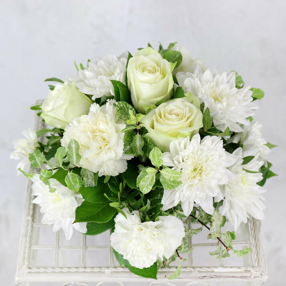 Букет Букет Маркет "Ассорти", 15 см, роза, гвоздика, хризантема