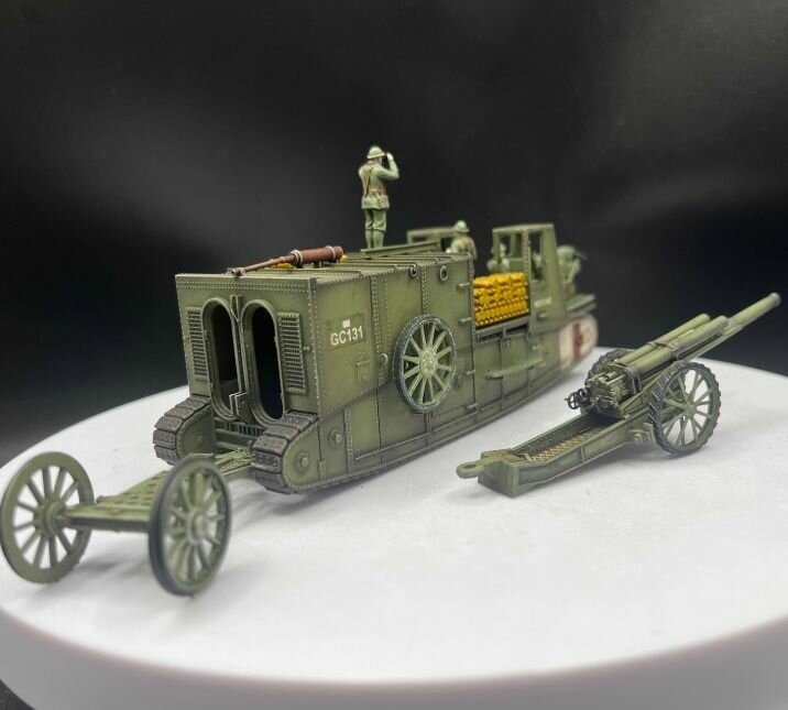 Готовая модель 1:72 Gun Carrier Mark I, ПВХ, AM, первая САУ Великобритании