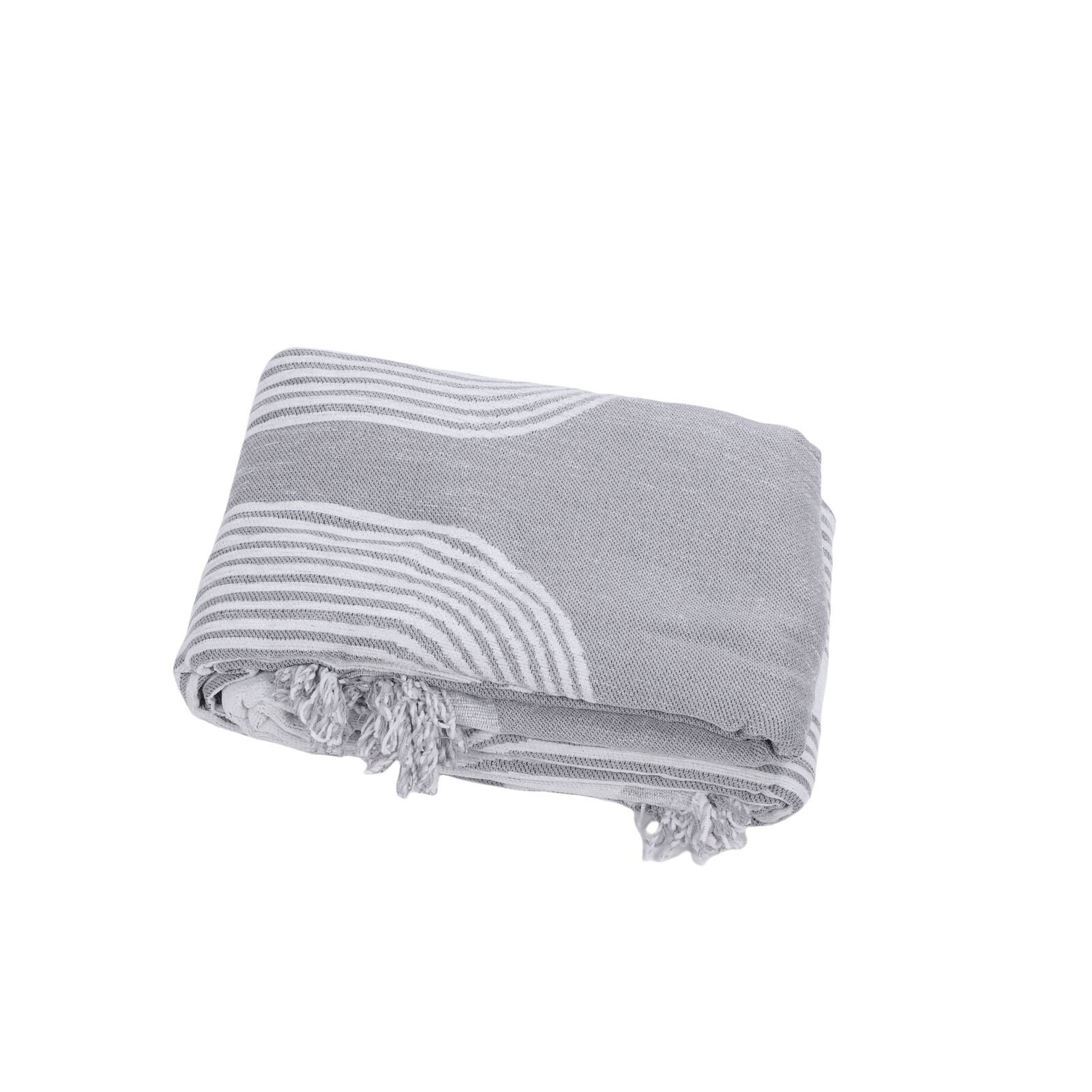 Чехол на диван из синели, пылезащитный двухсторонний мягкий чехол для дивана с кисточками для мебели для гостиной, серый, 180x130 см/70,9x51,2 дюйма