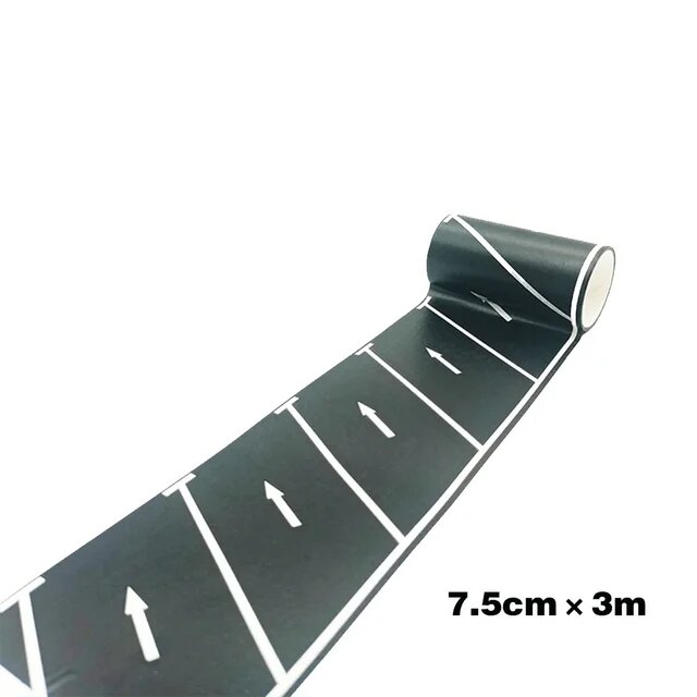 Креативная самодельная бумажная лента для дорог, железных дорог и поездов длиной 5 м/10 м, съемная трасса для гоночных автомобилей, украшение для дня рождения, подарочная игрушка