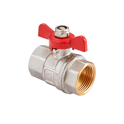 Кран шаровой ГОСТ, 1/2" вн.-вн, рукоятка «бабочка» (БММ)