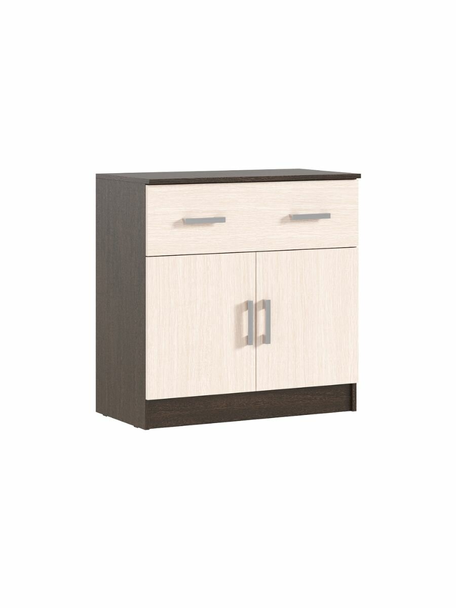 Комод Брауни 800х816х430 Венге/Дуб беленый, с ящиками и полкой, МИФ