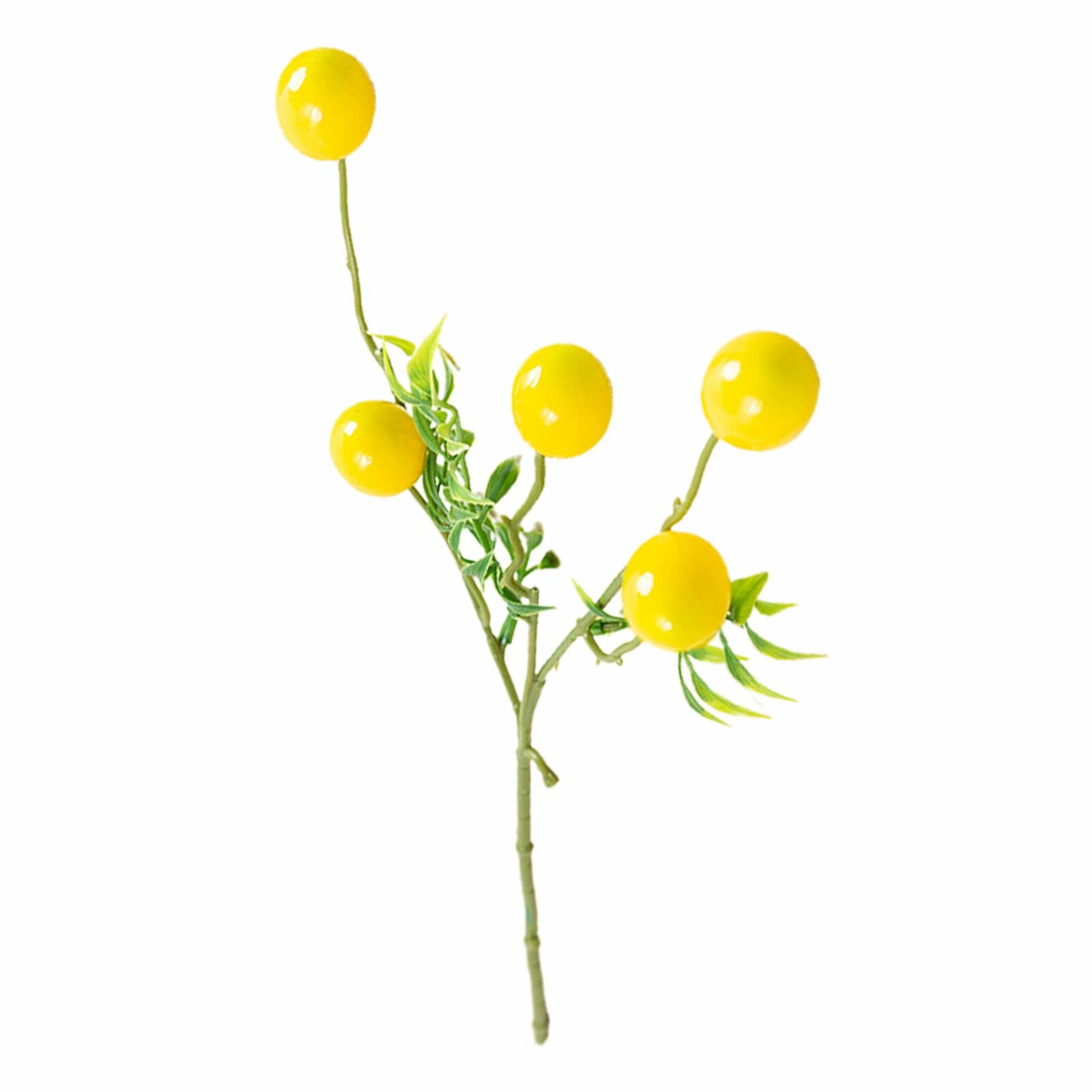 Искусственный лимон (50 см, 5 фруктов)