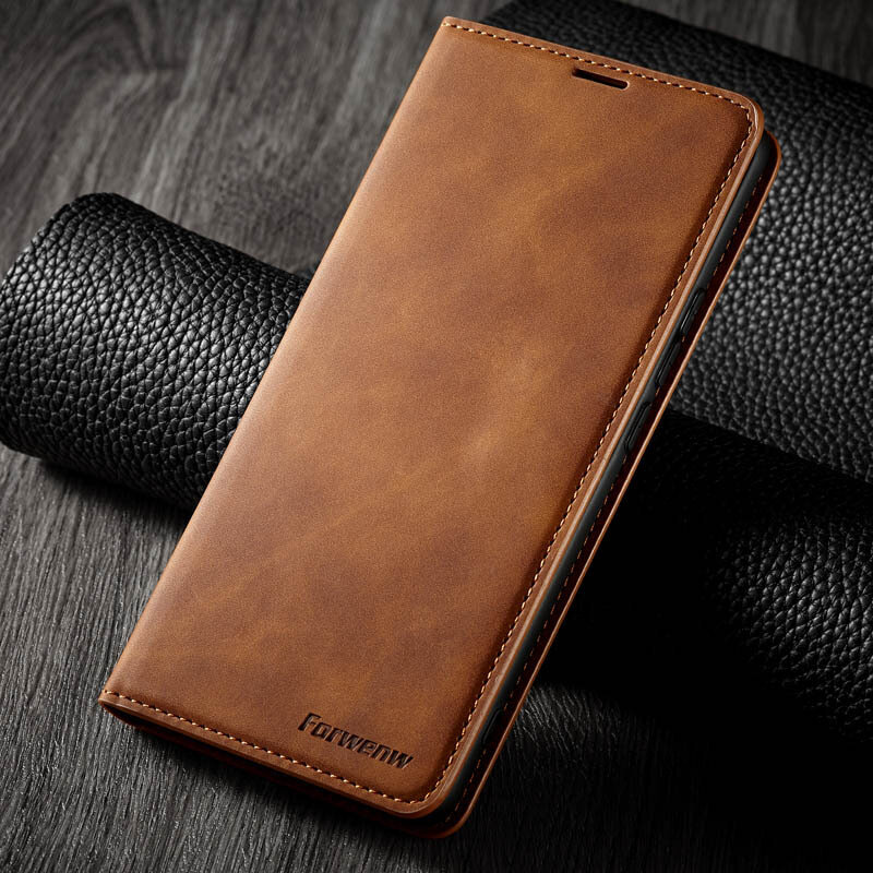 Коричневый флип-чехол с карманом для карт для Redmi Note 11 5G и Poco M4 Pro 5G