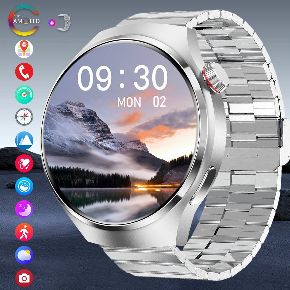 Умные часы для мужчин, Мужские наручные часы, GPS-трекер, аккумулятор 300 мАч, сверхдлинный режим ожидания, компас, Bluetooth-вызов