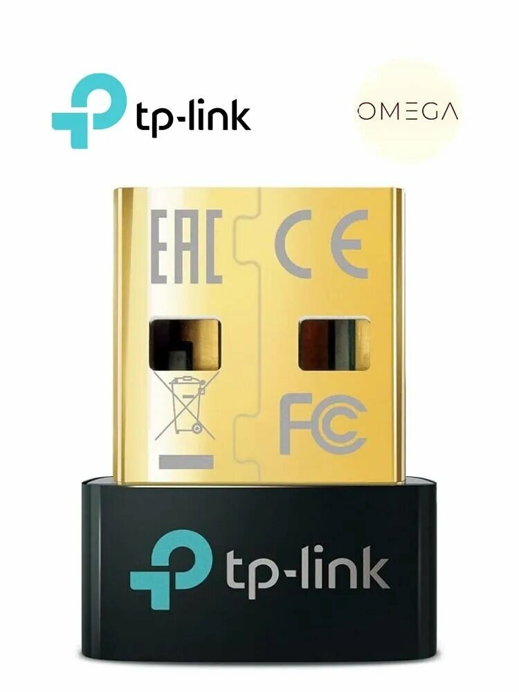 Bluetooth-адаптер TP-Link UB500, Bluetooth 5.3, мини, черный