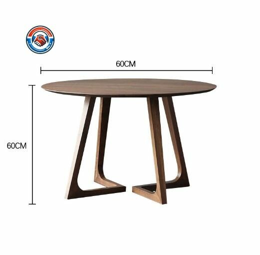 Круглый обеденный стол из массива дерева, скандинавско-японский стиль, универсальный стол для кухни и гостиной, стол для семейных обедов и встреч