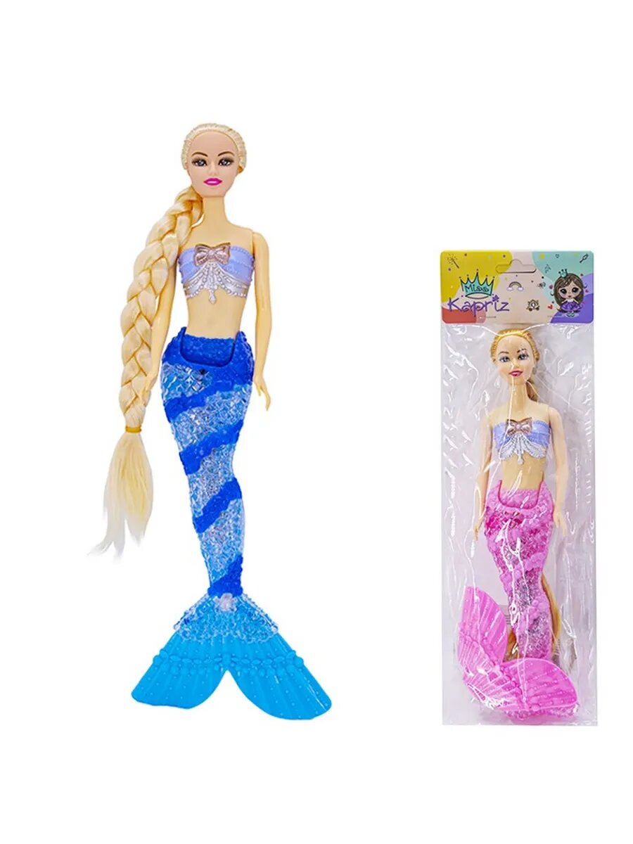Кукла Miss Kapriz MKA515-R5 русалочка со свет. хвостом в па