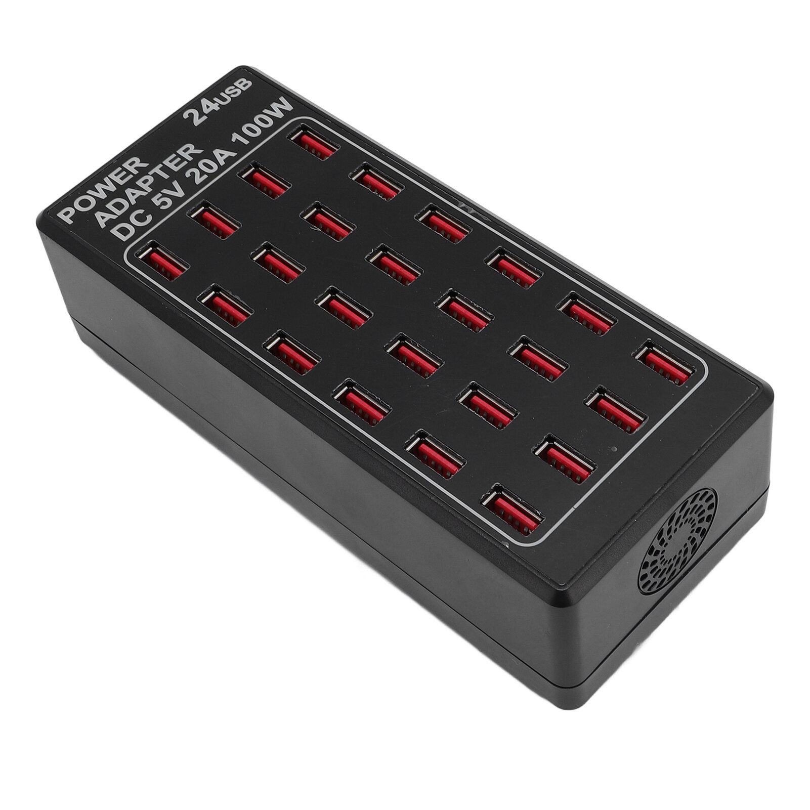 100 Вт, 24-портовая USB-станция для быстрой зарядки, настольное USB-зарядное устройство для путешествий, многопортовая USB-зарядная станция, совместимая со смартфонами, столами