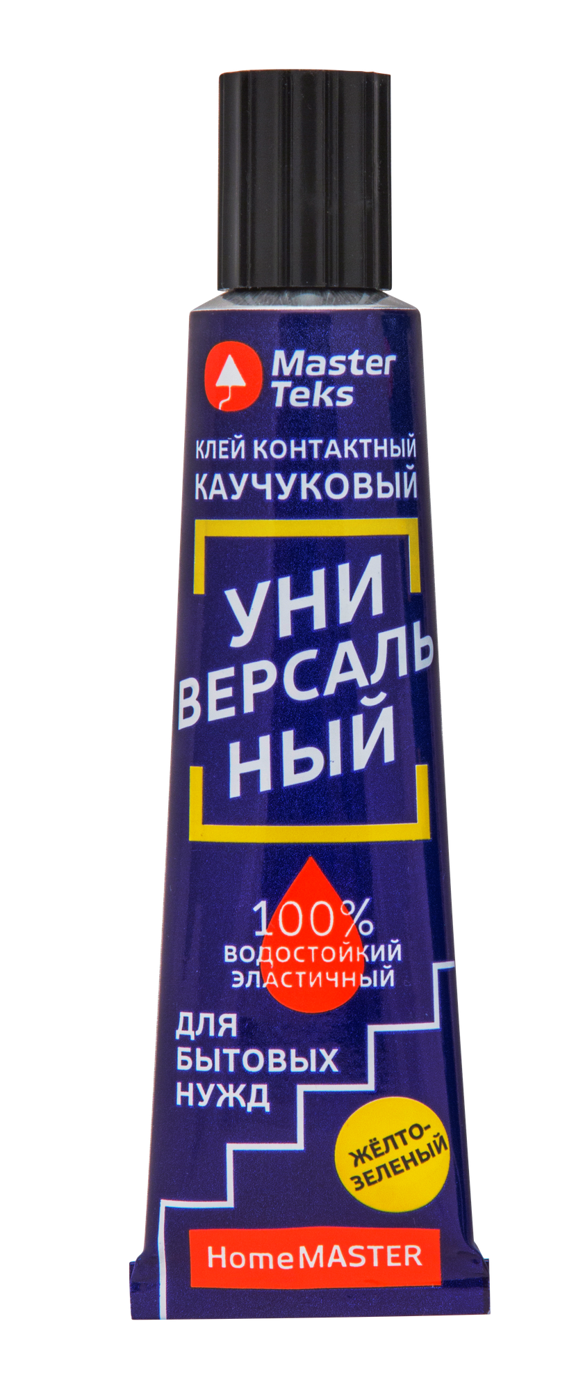 Клей контактный каучуковый MASTERTECS HOMEMASTER универсальный желто-зеленый 40МЛ нева