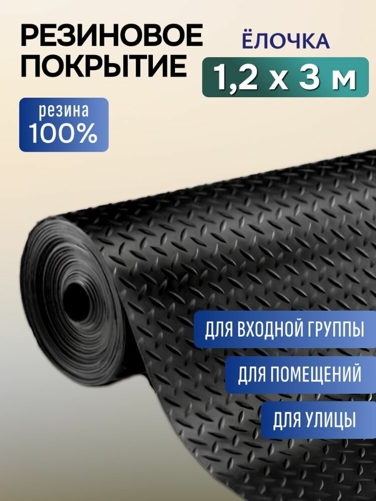 Резиновое рулонное покрытие