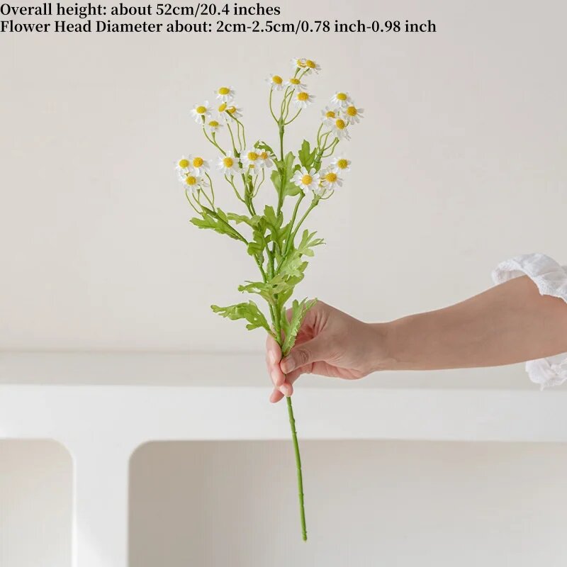 Искусственный букет ромашек, Цвет: baise daisy