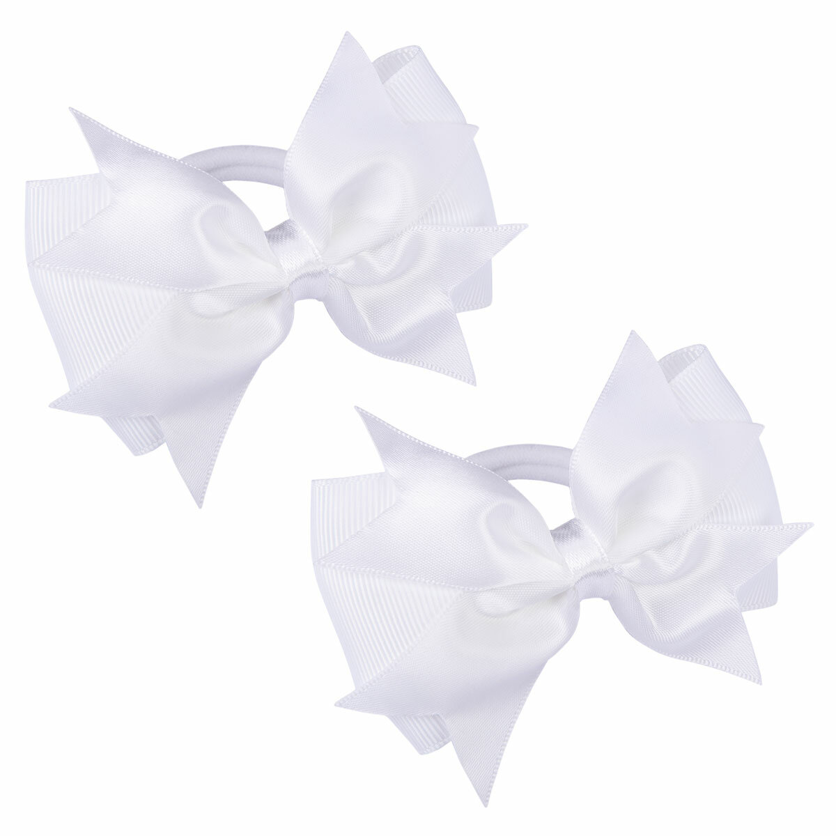 Набор резинок для волос "CHERRY MARY" DR07002 2 шт. №01 белый