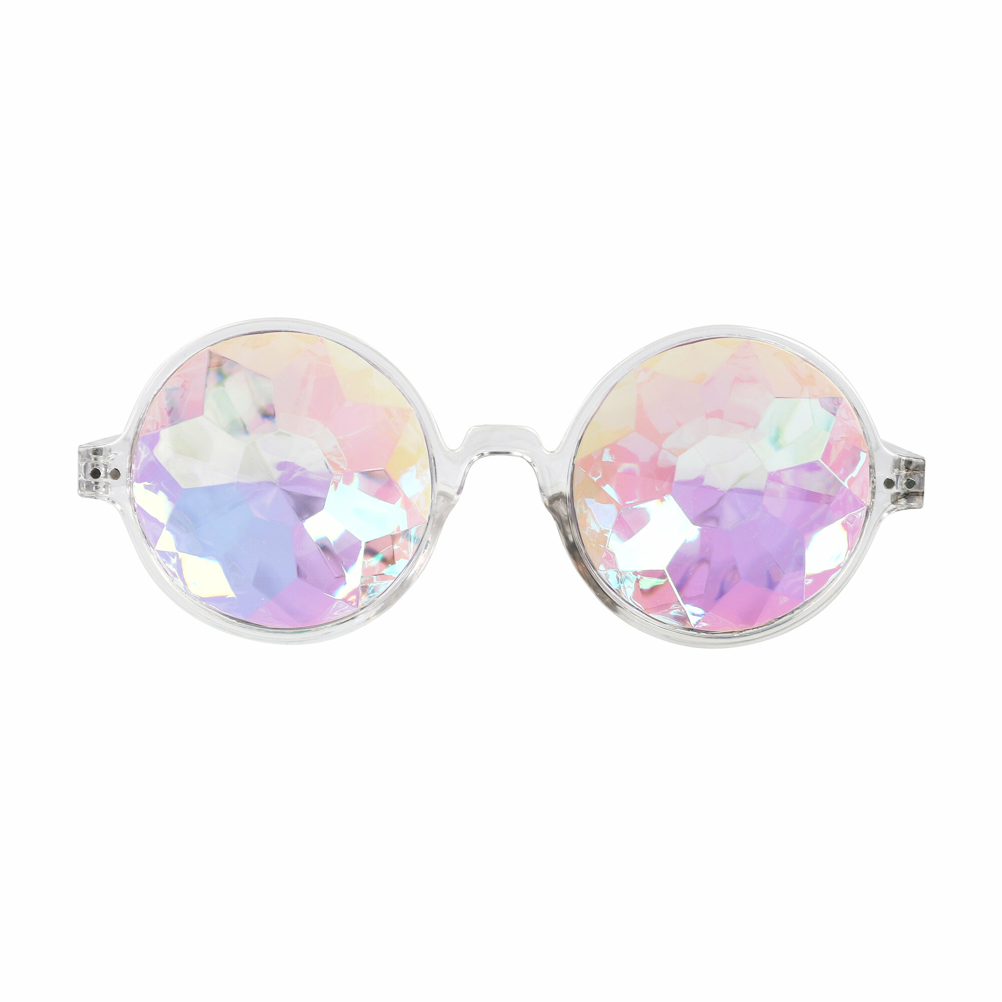 Карнавальные очки, Гламурные калейдоскопы, Белый, 14x5,3 см,