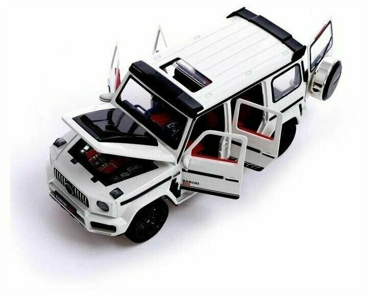 Коллекционная металлическая машинка Mercedes-Benz/ Брабус/ Гелик 1:18 28 см
