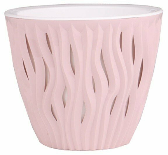 Кашпо Вдохновение 5,7л бежево-розовый (КШ-8649)
