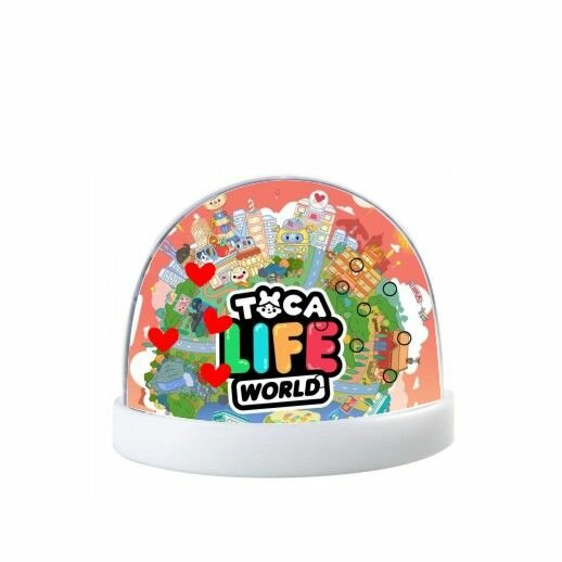 Водяной шар Тока Бока, Toca Boka №1, Сёрдца-блестки