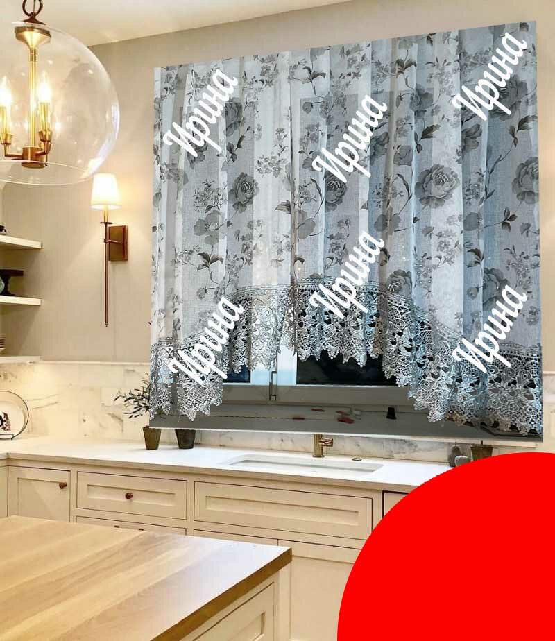 Тюль на кухню арка шторы занавески для кухни гостиной детской комнаты короткие