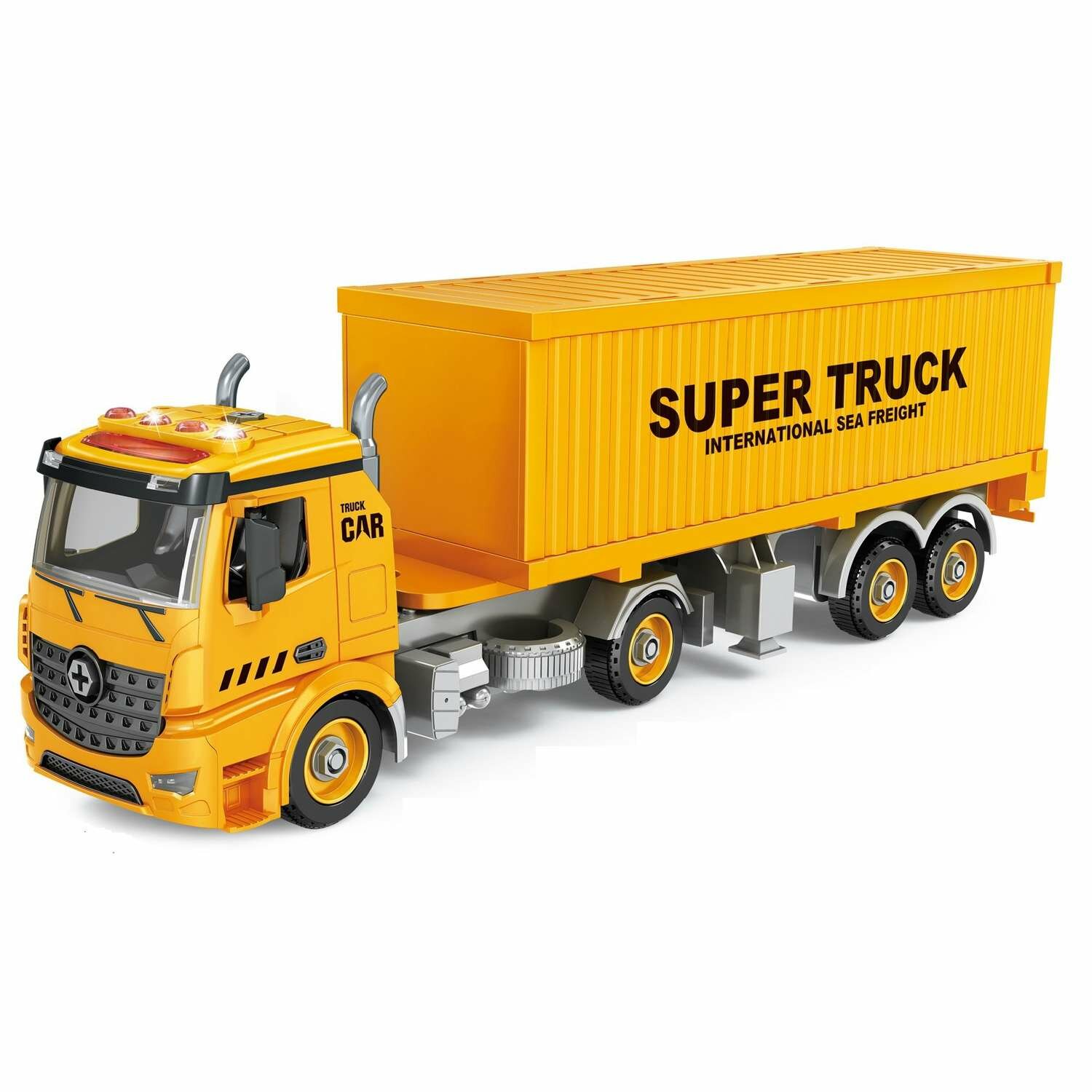 Funky toys Контейнеровоз-конструктор 47 см фрикционный, свет, звук FТ61163 с 3 лет