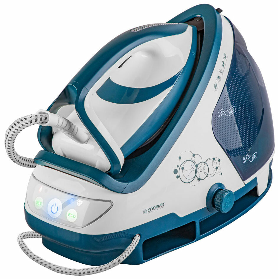 Парогенератор Endever Delta-500, белый/темно-бирюзовый