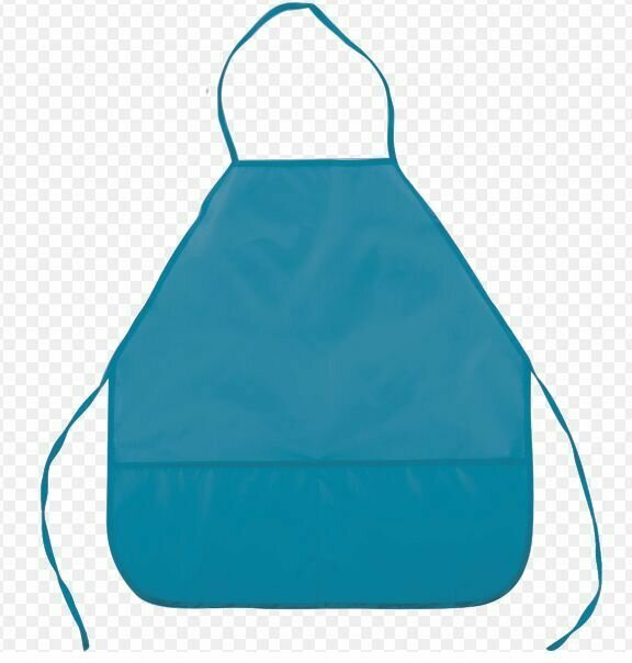 Фартук для труда с тремя карманами deVente, 45*54 см, водоотталкивающая ткань, бирюзовый