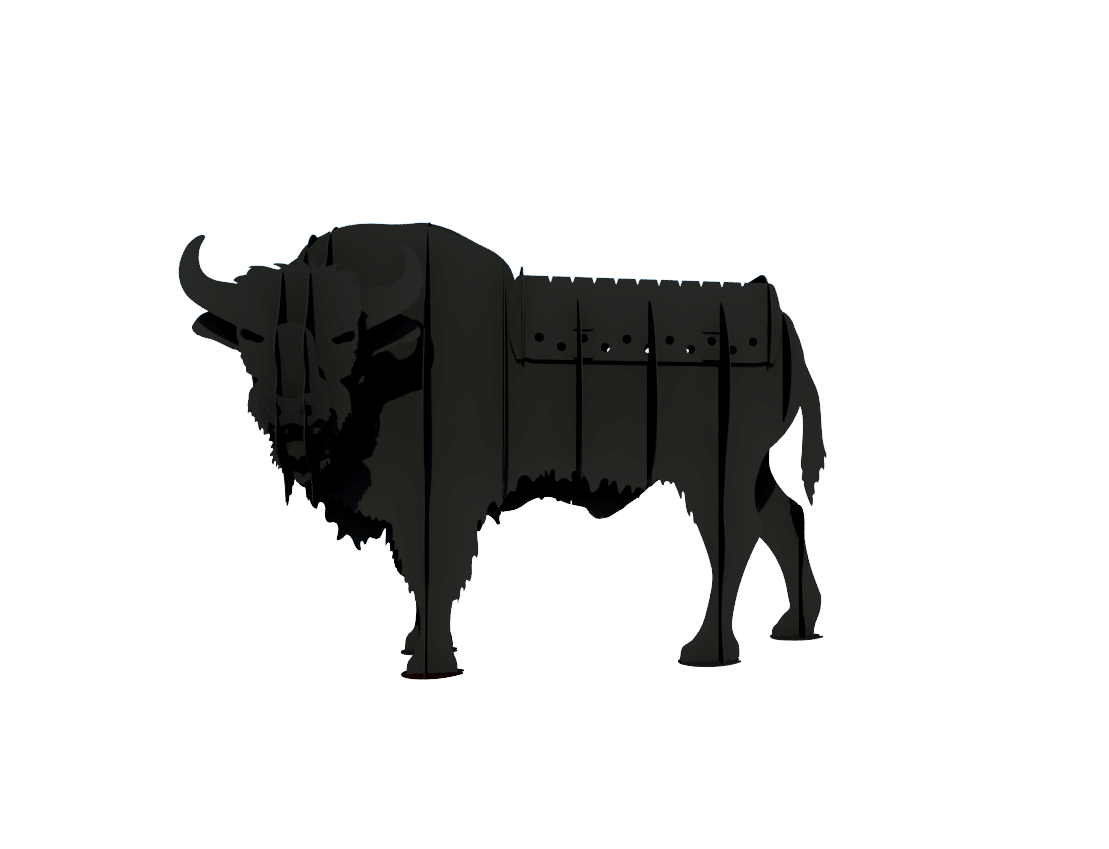 Мангал Зубр объемный 3D