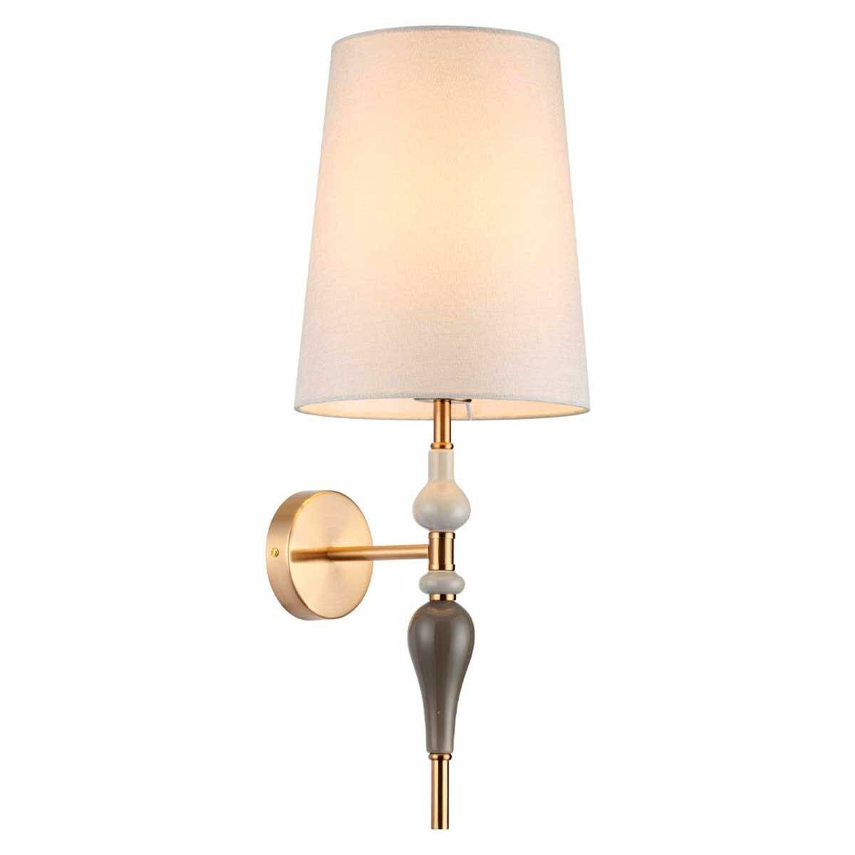 Бра Odeon Light HOMI 5040/1W, цоколь Е27, розовый/латунь, 60 Вт — фото 1