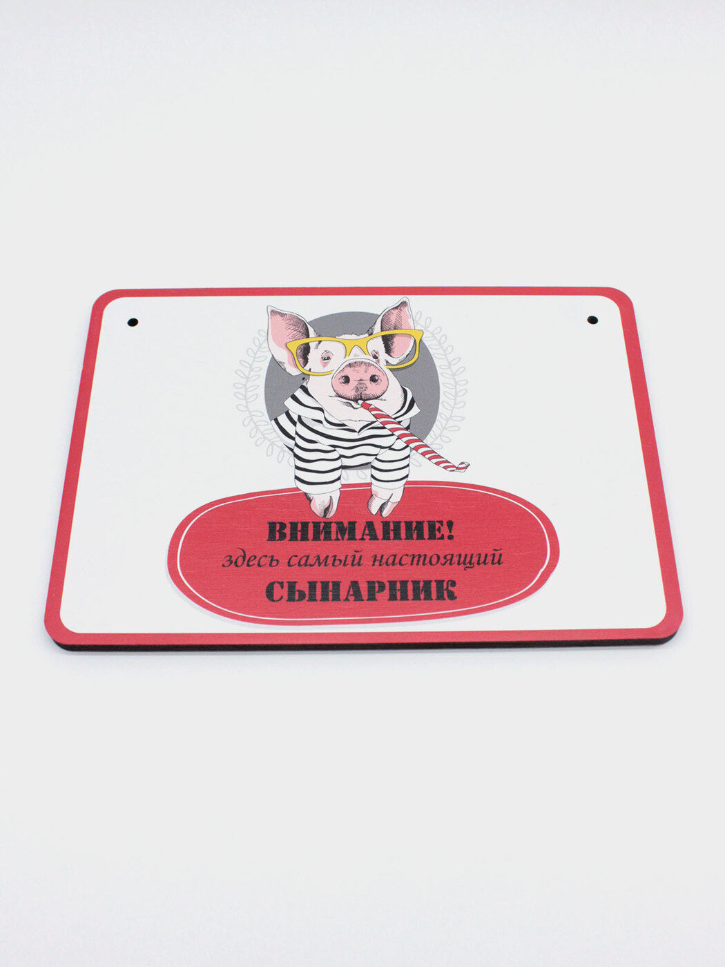 Табличка на дверь в детскую комнату RiForm "Сынарник №2", формат А5 (21 х 14.8 см), березовая фанера 6 мм