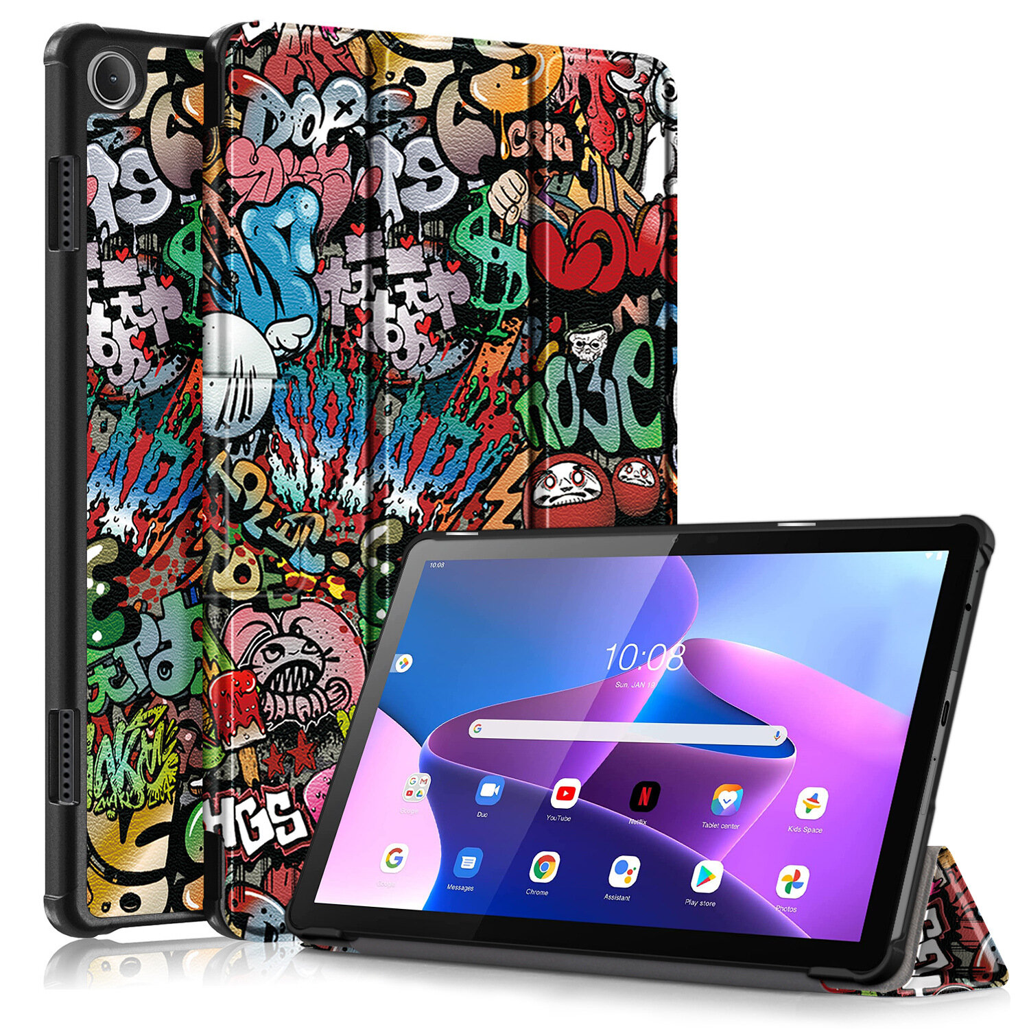Чехол-обложка для планшета MyPads, для Huawei MediaPad M5 Lite 10 (BAH2-L09/W09/AL10), легкий, искусственный, зеленый
