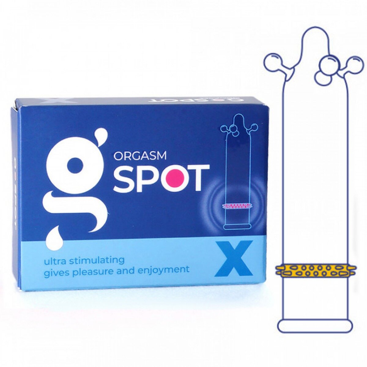 Насадка Sitabella G-Spot X, гладкий латекс, силиконовая смазка