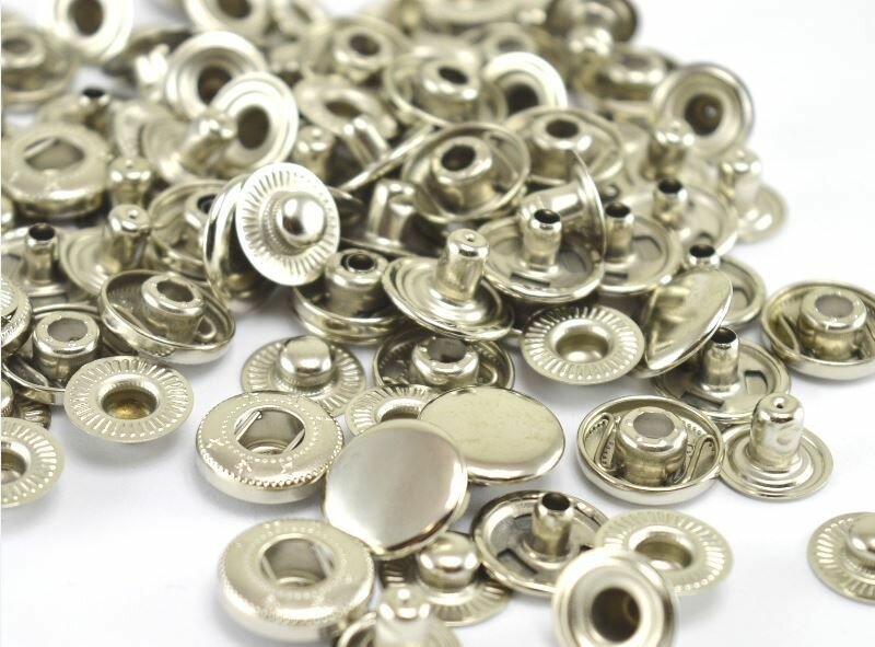 Кнопка Альфа 15мм нерж. цв. Никель (уп. 20 шт) ProKnopka