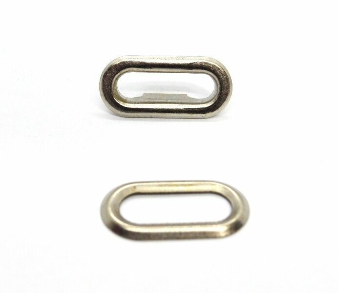 Люверс овальный 25мм (сталь)(уп.10 шт.) цв. Никель Proknopka