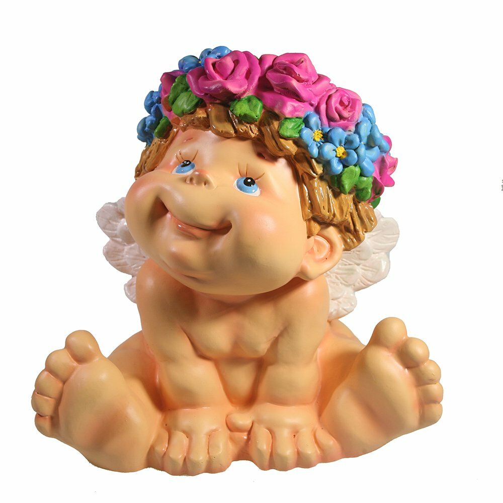 Фигура декоративная Ангел сидит (акрил), 24,5*18.5*25см KSMR-713627/A082