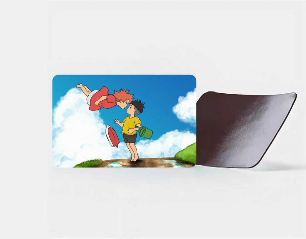 Магнит виниловый Рыбка Поньо на Утёсе №9