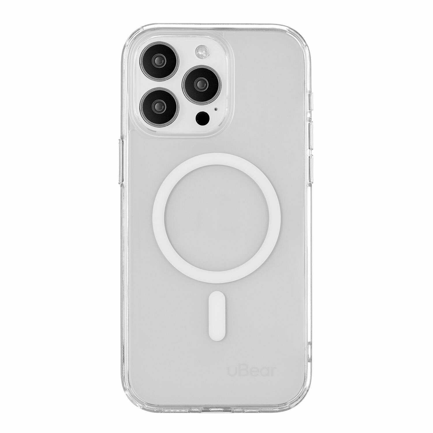 Чехол-накладка uBear Real Mag Case для смартфона Apple iPhone 15 Pro Crystal Clear
