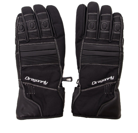Перчатки для снегохода DRAGONFLY Snowmobile Sport, Черный, размер 2XL