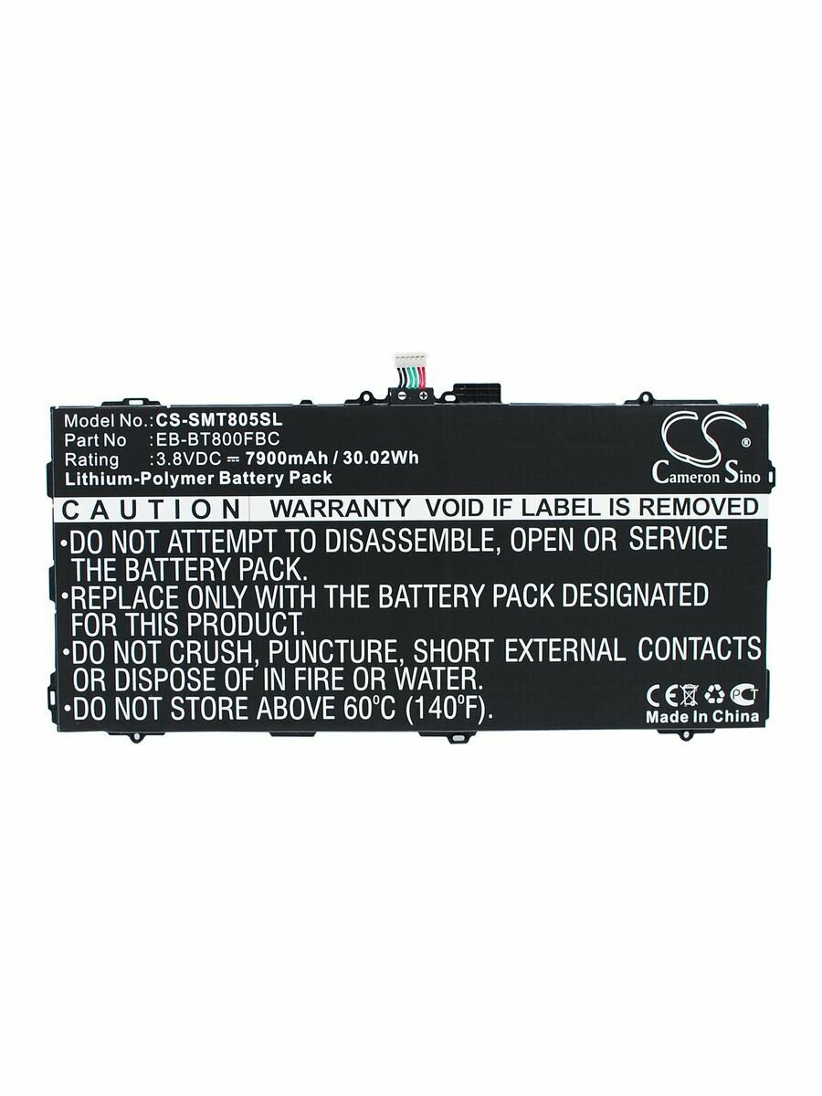 Аккумулятор Cameron Sino CS-SMT110SL для Samsung Galaxy Tab S 10.5 SM-T805 (EB-BT800FBE)