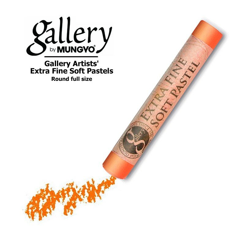 Сухая пастель MUNGYO Пастель сухая мягкая круглая Mungyo GALLERY Extra Fine Soft, 135 Светло-оранжевый