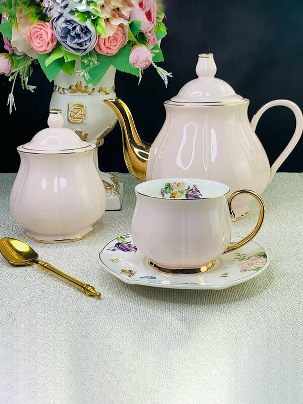 Чайный сервиз Lenardi, фарфор, 14 предметов