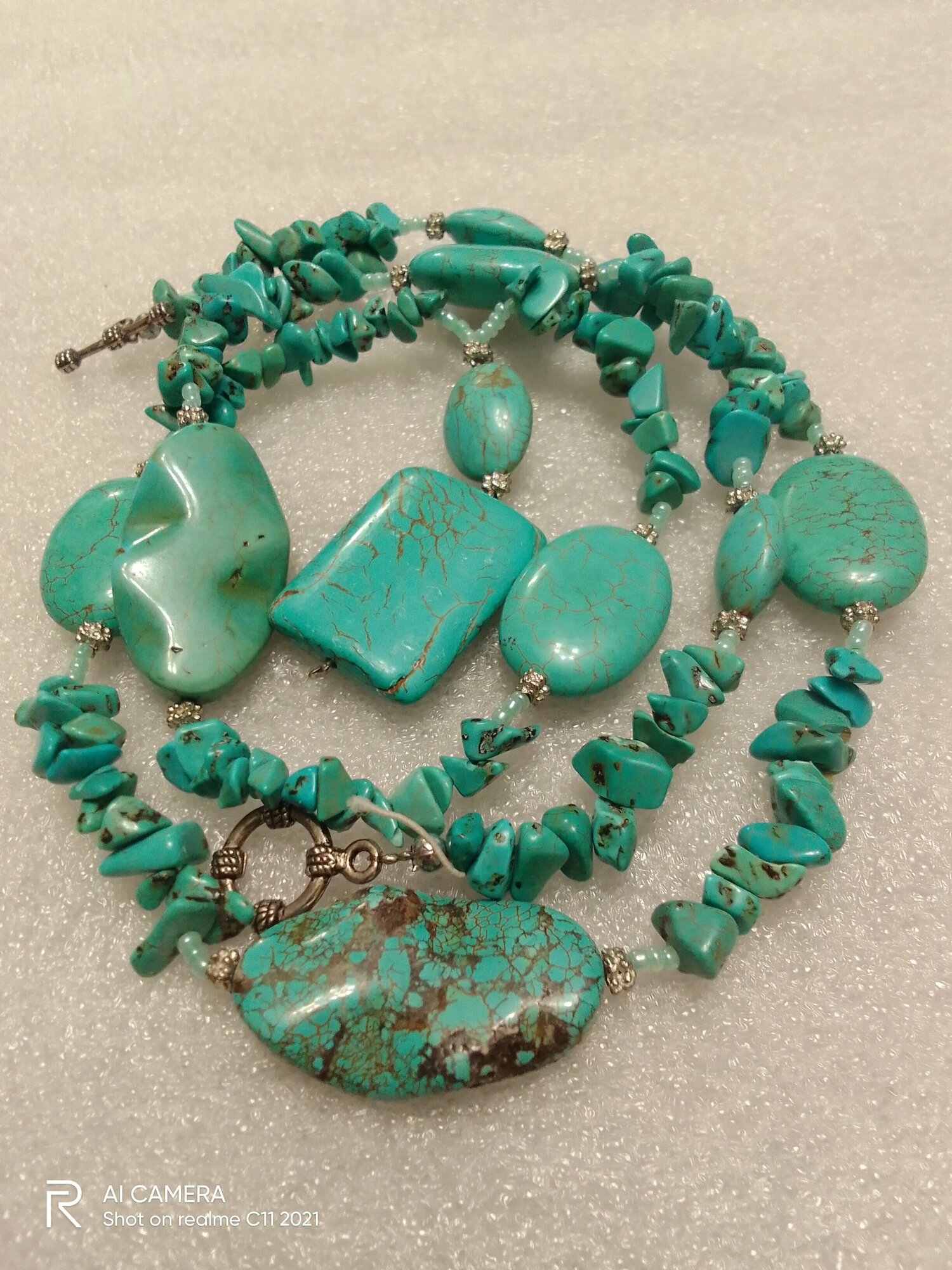 Бусы, бирюза