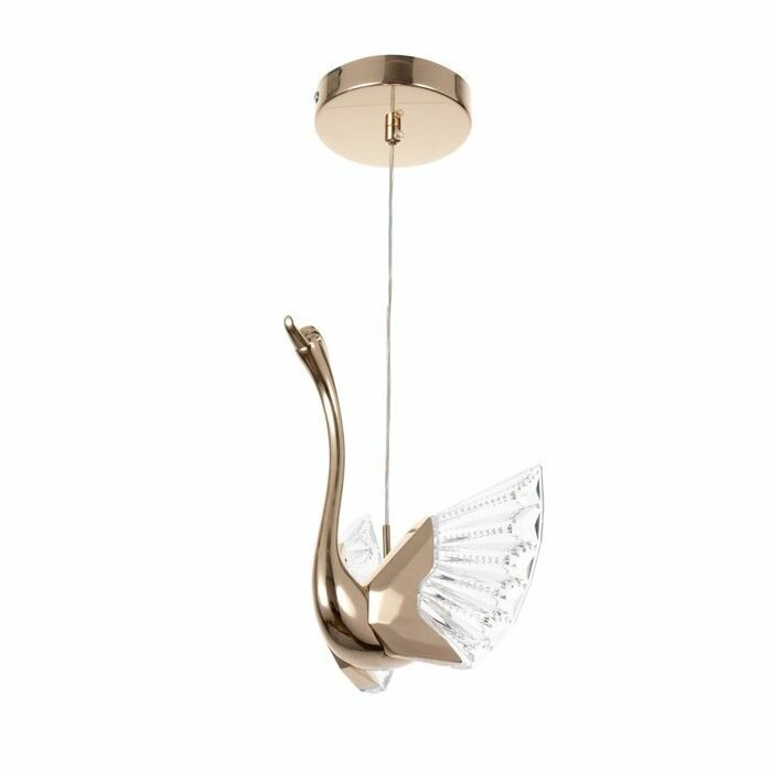 Светильник "Лебедь" LED 12Вт золото 24х15,5х22-110 см