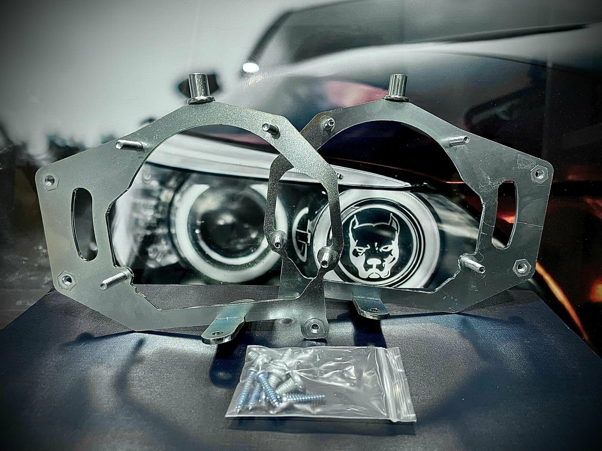 Переходные рамки для линз Infiniti QX70 2013-2017 AFL рамки на Инфинити АДаптив afs