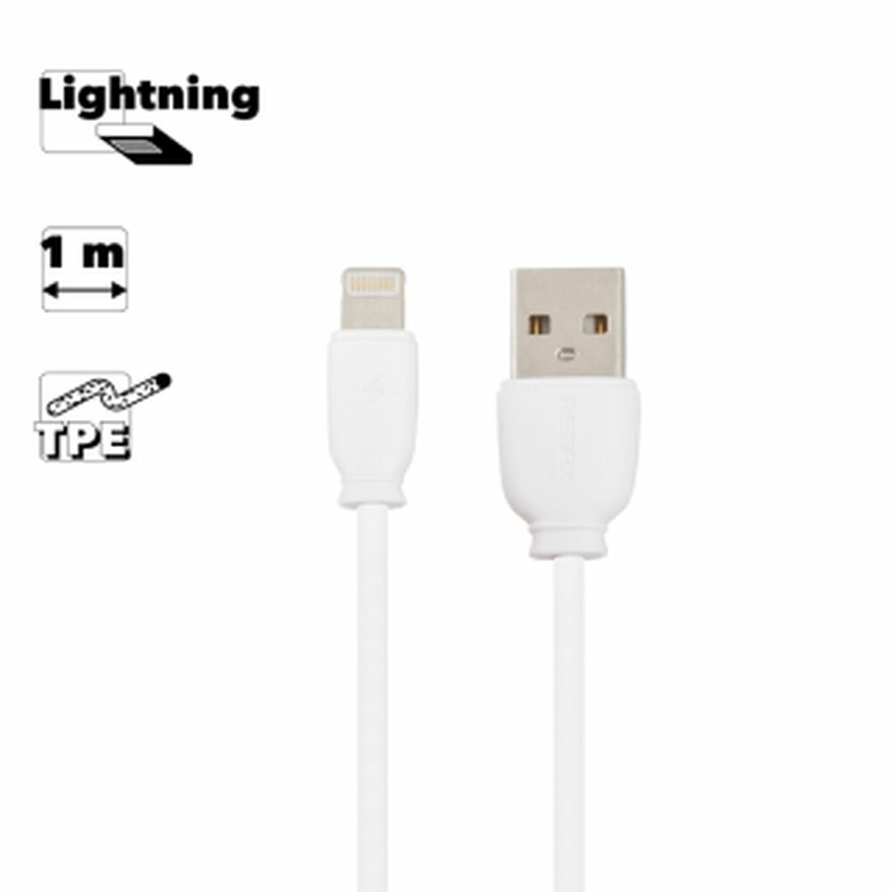 USB кабель Remax Cable For Lightning RC-134i для смартфона Apple Lightning 8-pin, белый