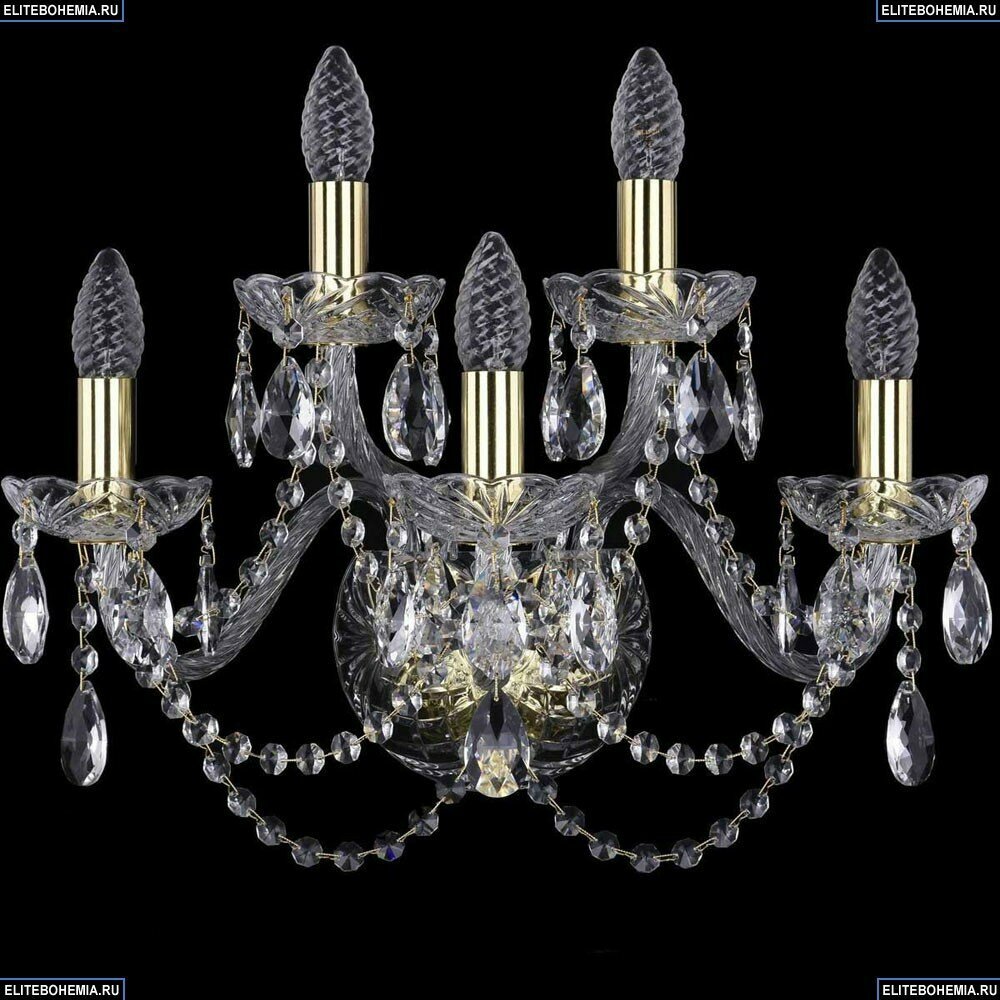 1402B/3+2/160/G Хрустальное бра Bohemia Ivele Crystal