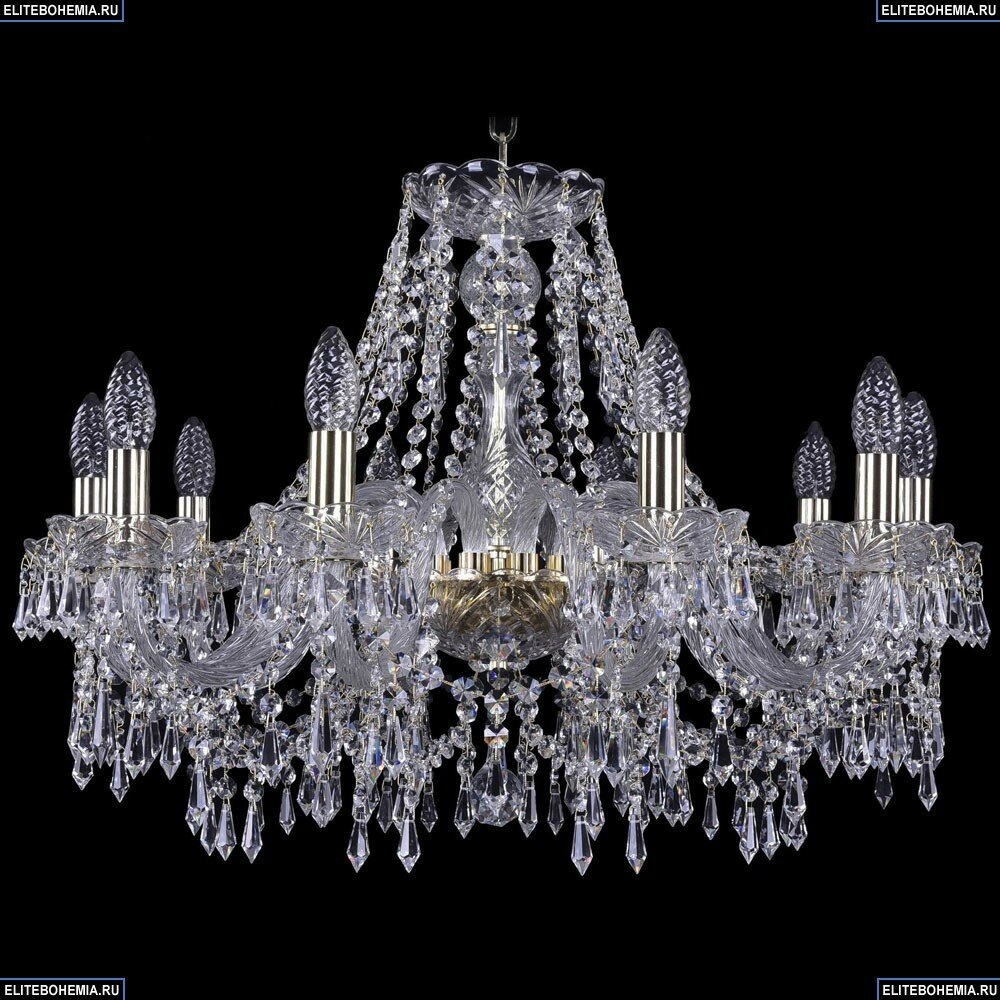 1403/10/240/G Хрустальная подвесная люстра Bohemia Ivele Crystal