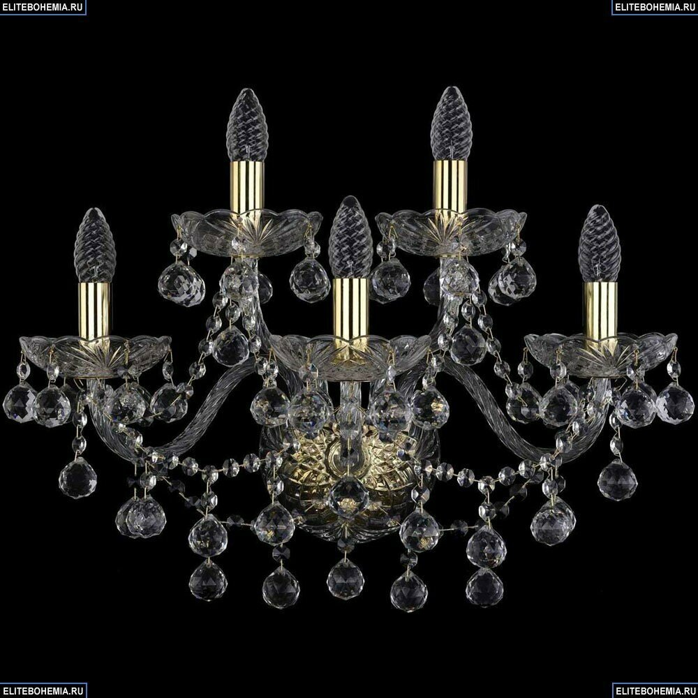 1409B/3+2/195/XL/G Хрустальное бра Bohemia Ivele Crystal